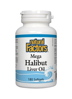 natural Factors Mega Halibut Liver Oil 180 Softgels UAE | Dubai, Abu Dhabi