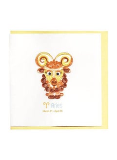 Quilling Card Zodiac Sign Aries Greeting Card UAE | Dubai, Abu Dhabi