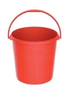Cosmoplast 10-Liter Round Plastic Bucket With Handle Red UAE | Dubai, Abu Dhabi
