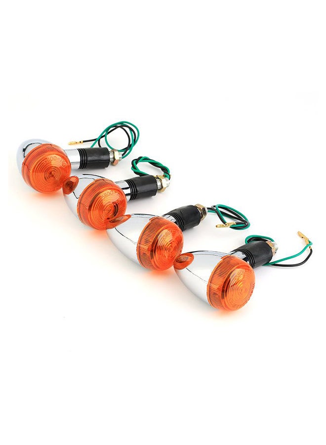OUTAD 4-Piece Flashing Bike Indicator Light For Royal Enfield Bullet ...
