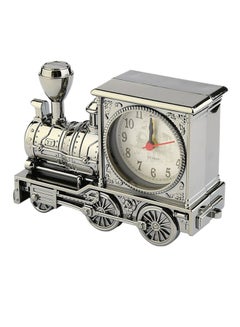 OUTAD Vintage Artistic Train Shape Alarm Desk Shelf Clock Silver KSA ...