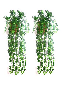 Bluelans Single Piece Artificial Ivy Leaf Garland Plant Green 2 ...