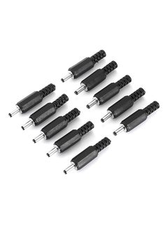 Generic 10-Piece DC Male Power Jack Plug Connector Black UAE | Dubai ...