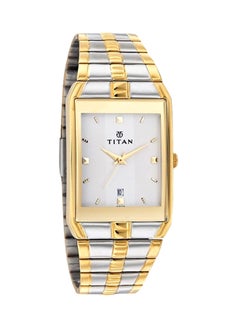 TITAN Men's Water Resistant Stainless Steel Analog Watch 9151BM01 ...