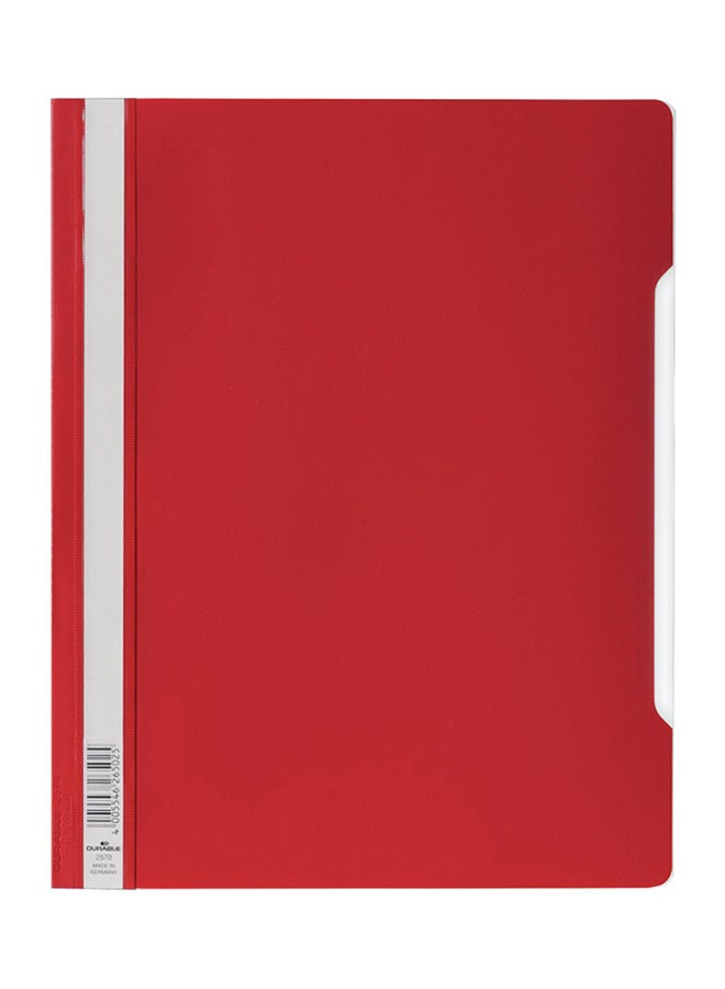 Durable 50-Piece Clear File Folder Set Red | Best Price UAE | Dubai ...