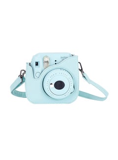 FUJIFILM Instax Mini 9 Instant Film Camera Ice Blue With Leather Carry ...
