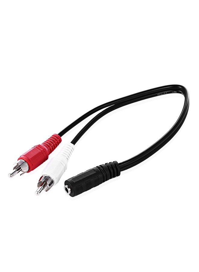 Generic 1 with 2 3.5mm Connector Female to Male Audio Cable for MP3/MP4 ...