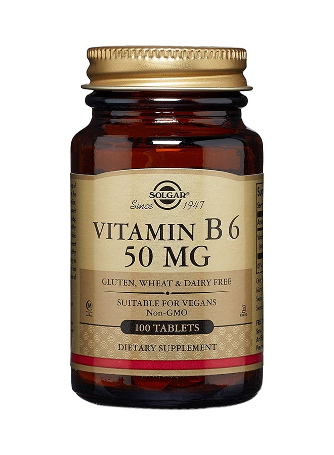 Solgar Vitamin B6 50 MG 100 Tablets | Best Price UAE | Dubai, Abu Dhabi