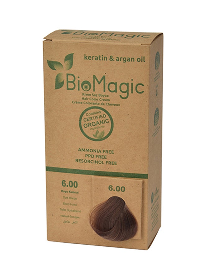 BIOMAGIC Hair Color Cream With Keratin And Argon Oil Dark Blonde Dark ...