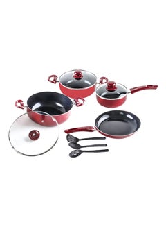 BLACKSTONE 10-Piece Cookware Set Red/Black | Best Price UAE | Dubai ...