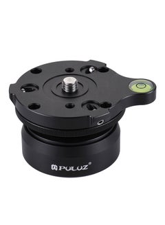 Generic Professional Tripod Leveling Head Base With Bubble Level Black ...