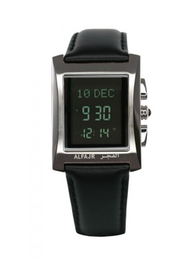 Al Fajr Water Resistant Leather Digital Watch WL-08L | Best Price KSA ...