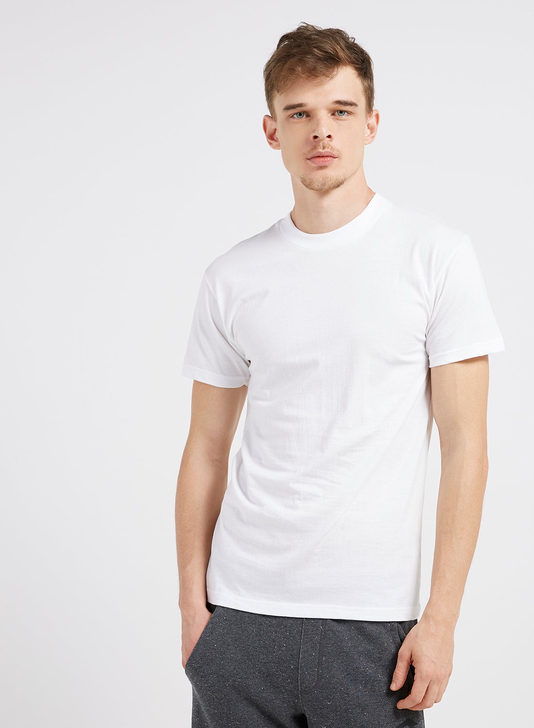 BYC Crew Neck T-Shirt White | Best Price UAE | Dubai, Abu Dhabi