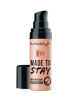 Misslyn Made To Stay Water-Resistant Foundation No.210 Dark Sand Egypt ...