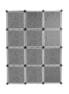 Generic 12-Cells Modular Floral Pattern Detachable Storage Cabinet ...