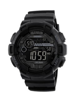 SKMEI Men's PU Leather Digital Watch WT-SK-1243-B#D1 - 50 mm - Black ...