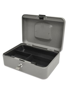 FIS Portable Cash Storage Box With Key Grey/Black UAE | Dubai, Abu Dhabi