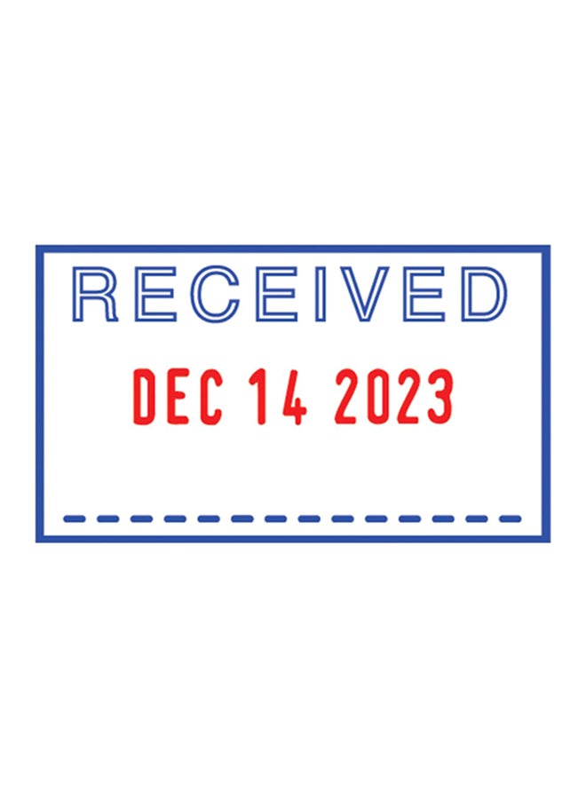 Generic Self Ink Stamp Received With Date Blue/Red | Best Price UAE ...