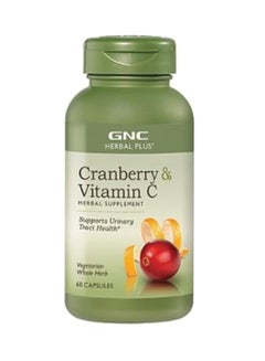 GNC Herbal Plus Cranberry Vitamin C - 60 Capsules | Best Price UAE ...