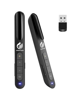 AMERTEER Wireless Powerpoint Presentation Pen With USB Receiver Black ...