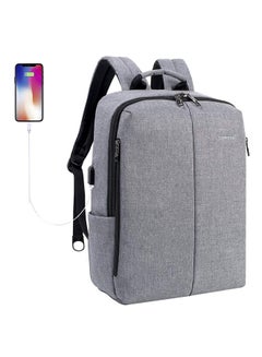 tigernu Anti Theft Laptop Backpack With USB Charging Port Grey UAE ...