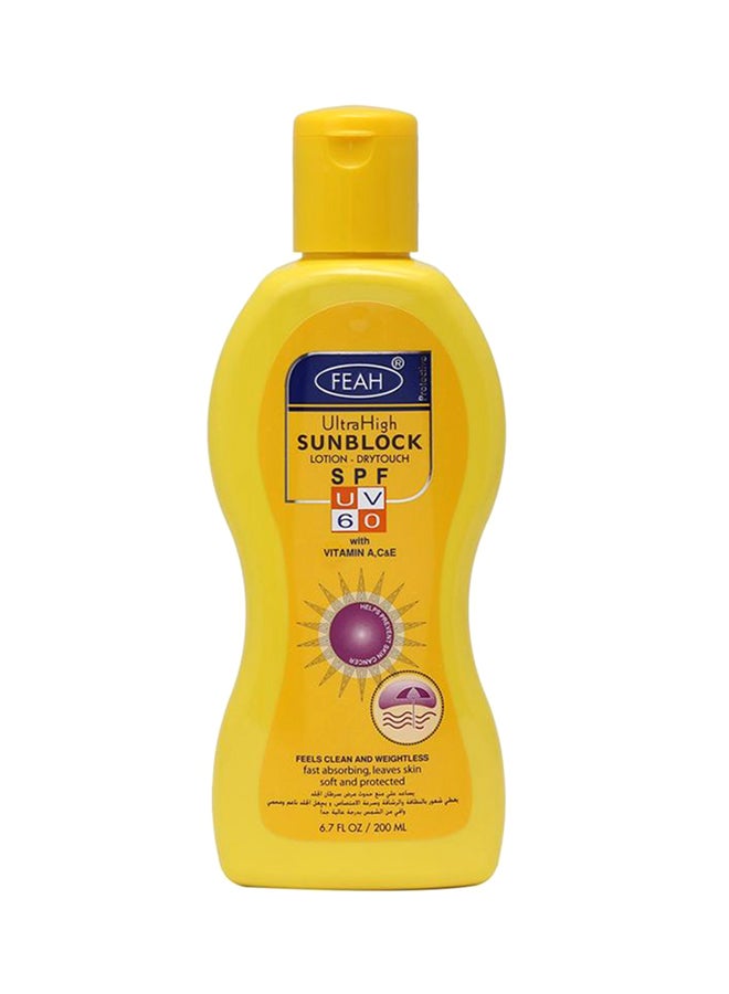 FEAH Ultra High Sunblock Lotion SPF 60 200ml | Best Price UAE | Dubai ...