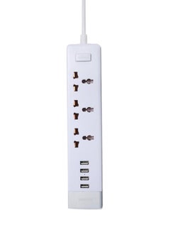 remax Power Socket and Charging Adapter White UAE | Dubai, Abu Dhabi