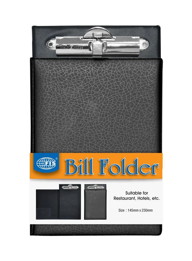 FIS Bill Folder With Pen Holder Black UAE | Dubai, Abu Dhabi