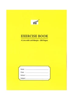 Generic Four Line Exercise Book Yellow UAE | Dubai, Abu Dhabi