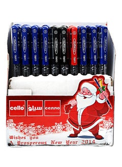 Cello 50-Piece Fine Grip Ball Pen Blue/Black/Red UAE | Dubai, Abu Dhabi