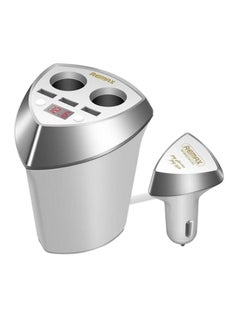 REMAX Triple Port Charging Adapter White KSA | Riyadh, Jeddah