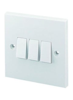 Generic 2-Way Gang Switch Socket White 5cm UAE | Dubai, Abu Dhabi