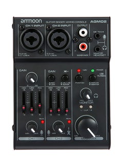 ammoon Mini 2-Channel Sound Card Digital Audio Mixer AGM02 Black KSA ...