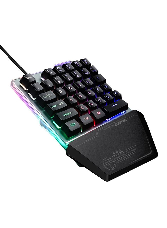 Generic G40 RGB LED Backlight One Hand Wired Gaming Keyboard For PC ...