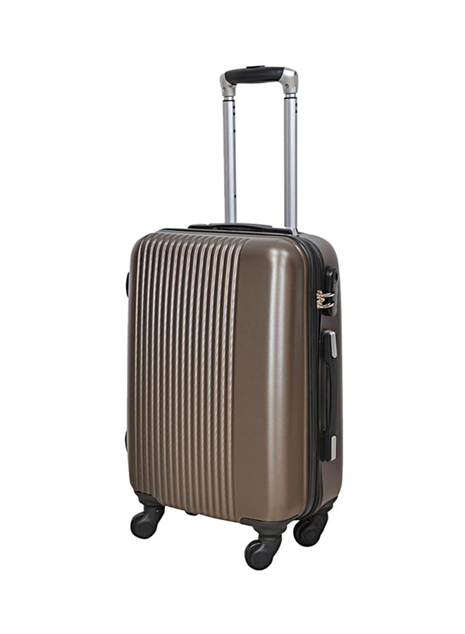 NEW TRAVEL Hardside Cabin Luggage Trolley Coffee | Best Price KSA ...