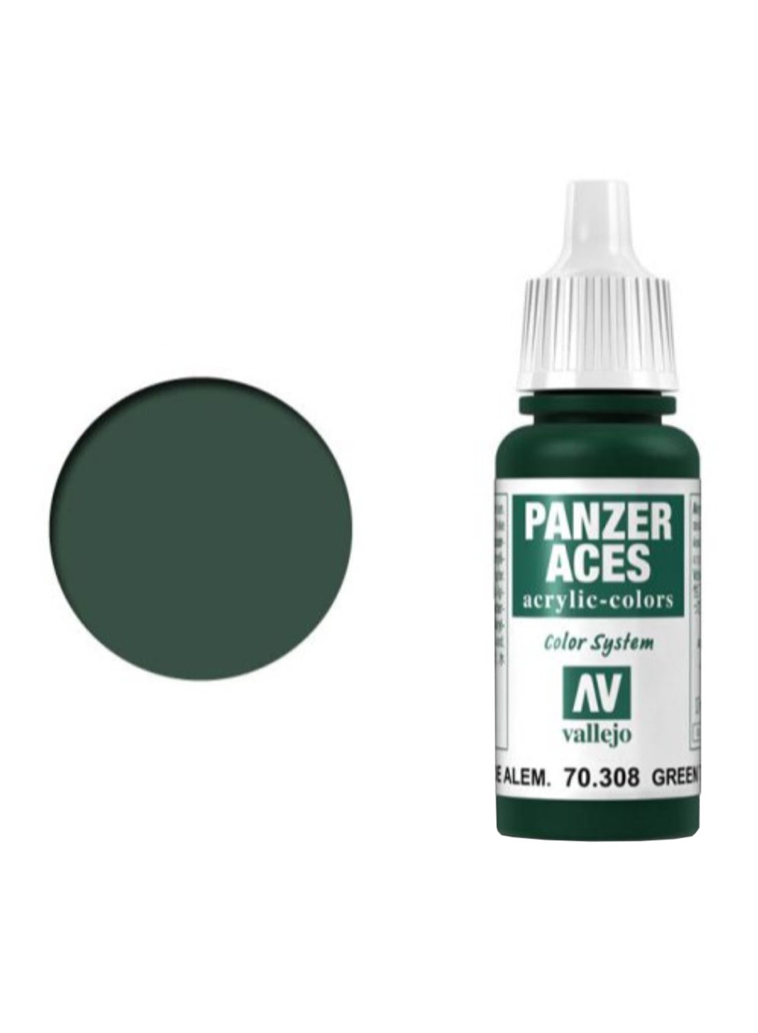 Vallejo Panzer Aces Acrylic Color German Green Tail Light | Best Price ...