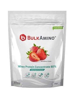 ADVANCE NUTRATECH BulkAmino Whey Protein Supplement Powder - Strawberry ...