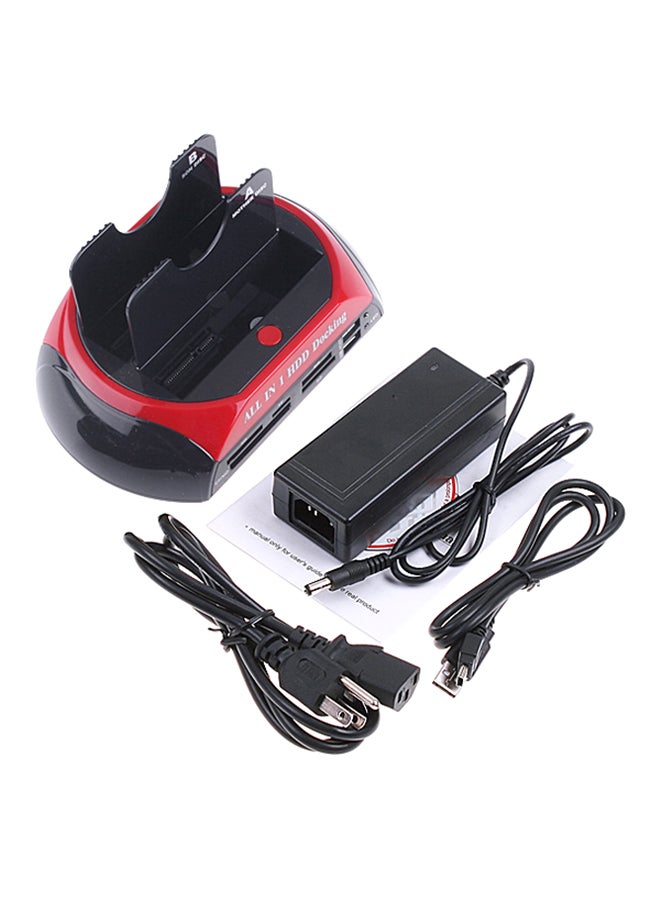 Generic SATA/IDE HDD 2-Dock Docking Station e-SATA Hub Multicolour ...
