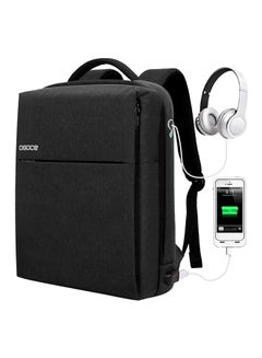 OSOCE S7 15.6-Inch Laptop Backpack With Lock USB Charging Cable Black ...