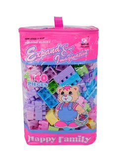 GoldKids 140-Piece Multicolored Rectangular Building Blocks Set With ...