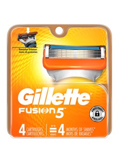 Gillette Fusion5 Razor Blades Orange/Silver KSA | Riyadh, Jeddah