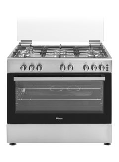 Veneto 5 Burner Gas Cooker 90 x 60 cm, Cast iron pan support ...