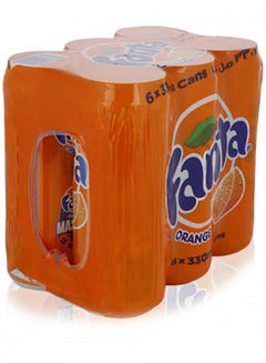 Fanta Carbonated Soft Drink Orange Pack of 6 UAE | Dubai, Abu Dhabi