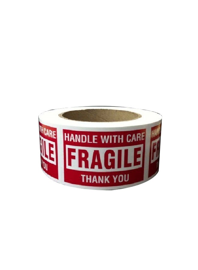 DigiOrange 300-Piece Fragile Handle With Care Shipping Label Red/White ...