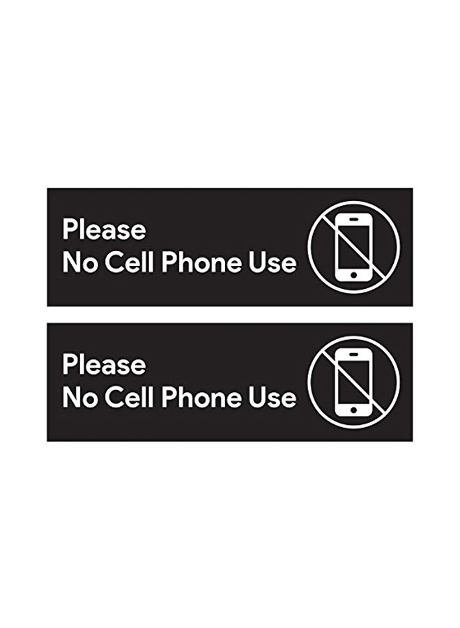 Sutter Signs Please No Cell Phone Use Sticker Sign Black/White | Best ...
