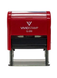 Vivid Stamp Self-Inking Stamp Red/Silver/Black KSA | Riyadh, Jeddah