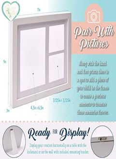 Poseies Wood Hand Footprint Photo Frame Kit KSA | Riyadh, Jeddah