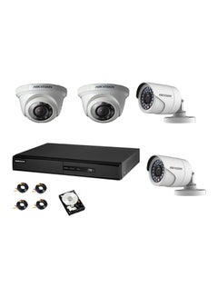 HIKVISION 4-Channel Turbo HD DVR Surveillance Camera Kit KSA | Riyadh ...