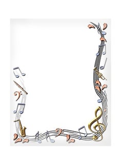 Image Shop 100-Piece Classical Music Letterhead Printer Paper Set ...