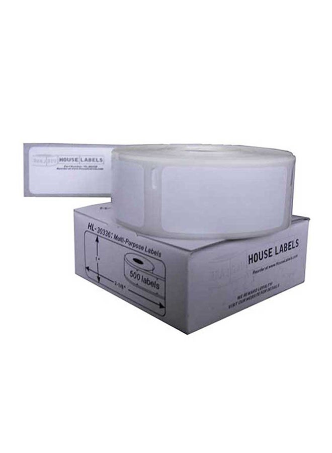 HouseLabels Multipurpose Label Roll White | Best Price KSA | Riyadh, Jeddah
